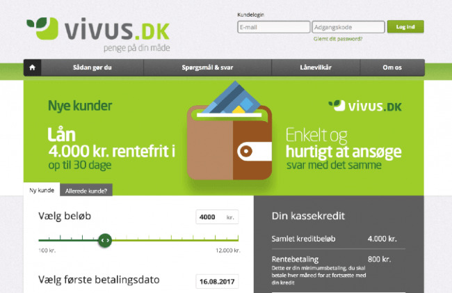 4finance ApS - Vivus